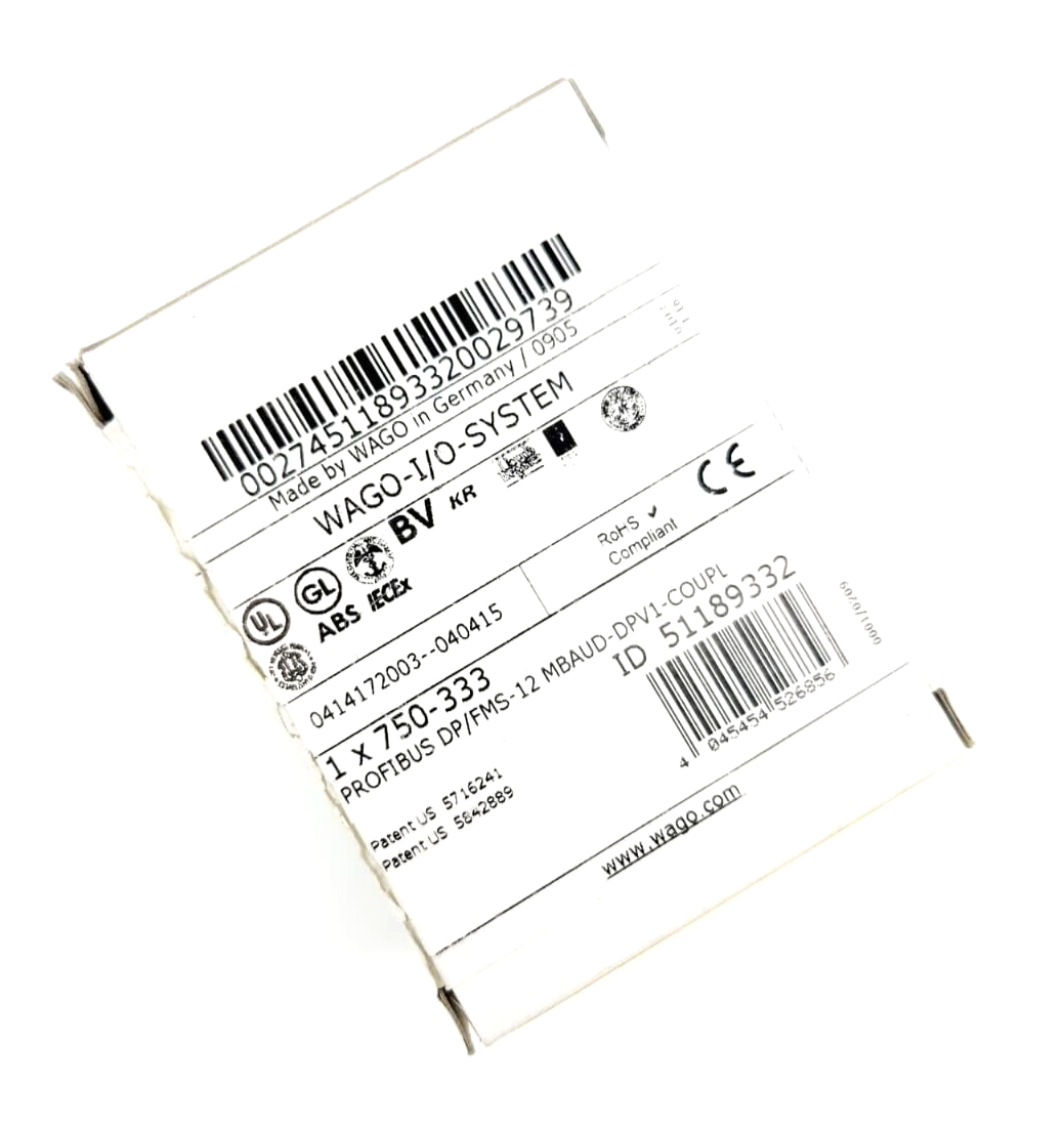 WAGO 750-333 Feldbuskoppler PROFIBUS DP, I/O System – mkm-onlineshop.de
