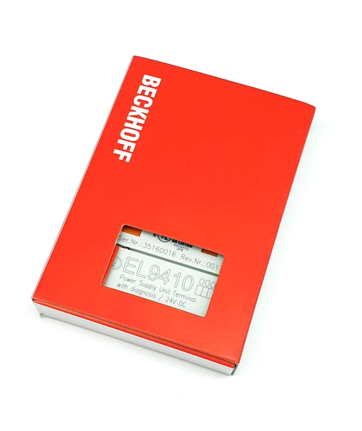 Beckhoff EL9410 Netzteilklemme zur E-Bus-Auffrischung mit Diagnose ...