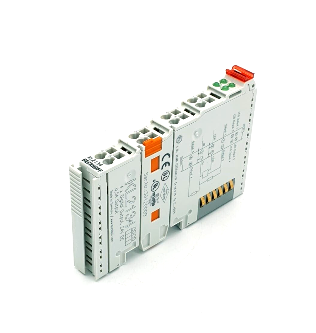 Beckhoff KL2134, Busklemme, 4-Kanal-Digital-Ausgang, 24 V DC, 0,5 A ...