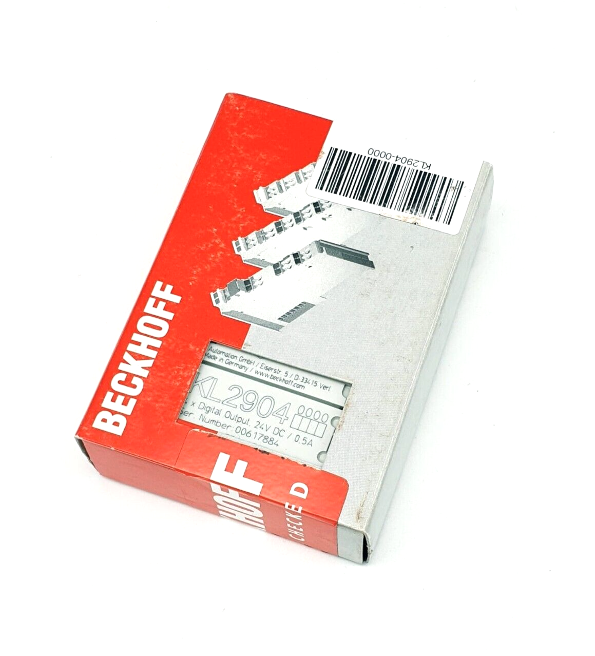 Beckhoff KL2904 Busklemme 4-Kanal-Digital-Ausgang 24 V DC 0,5 A TwinSA ...